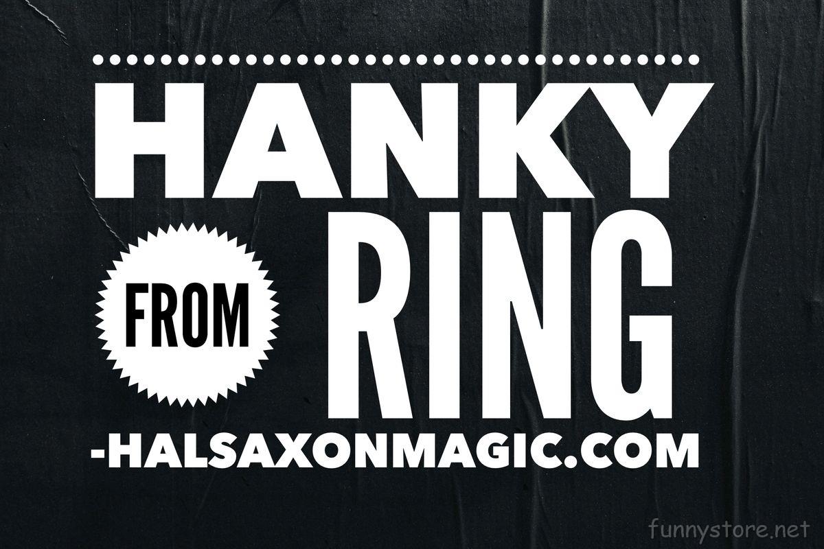 Hal Saxon - Hanky from Ring - $0.99 : Funnystore!, The Art of Magician